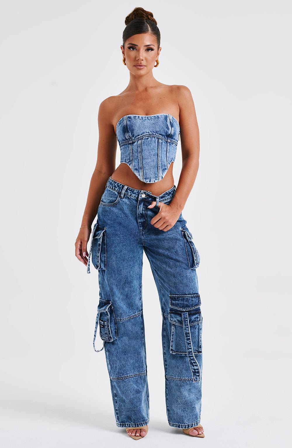 Yasie Corset - Dark Wash – Babyboo Fashion
