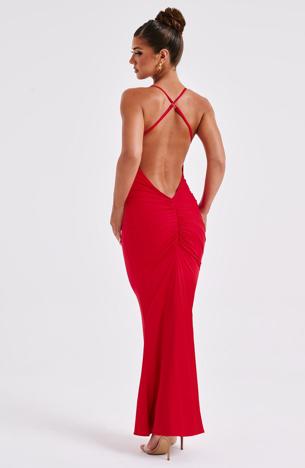 Zelda Maxi Dress - Red – Babyboo Fashion
