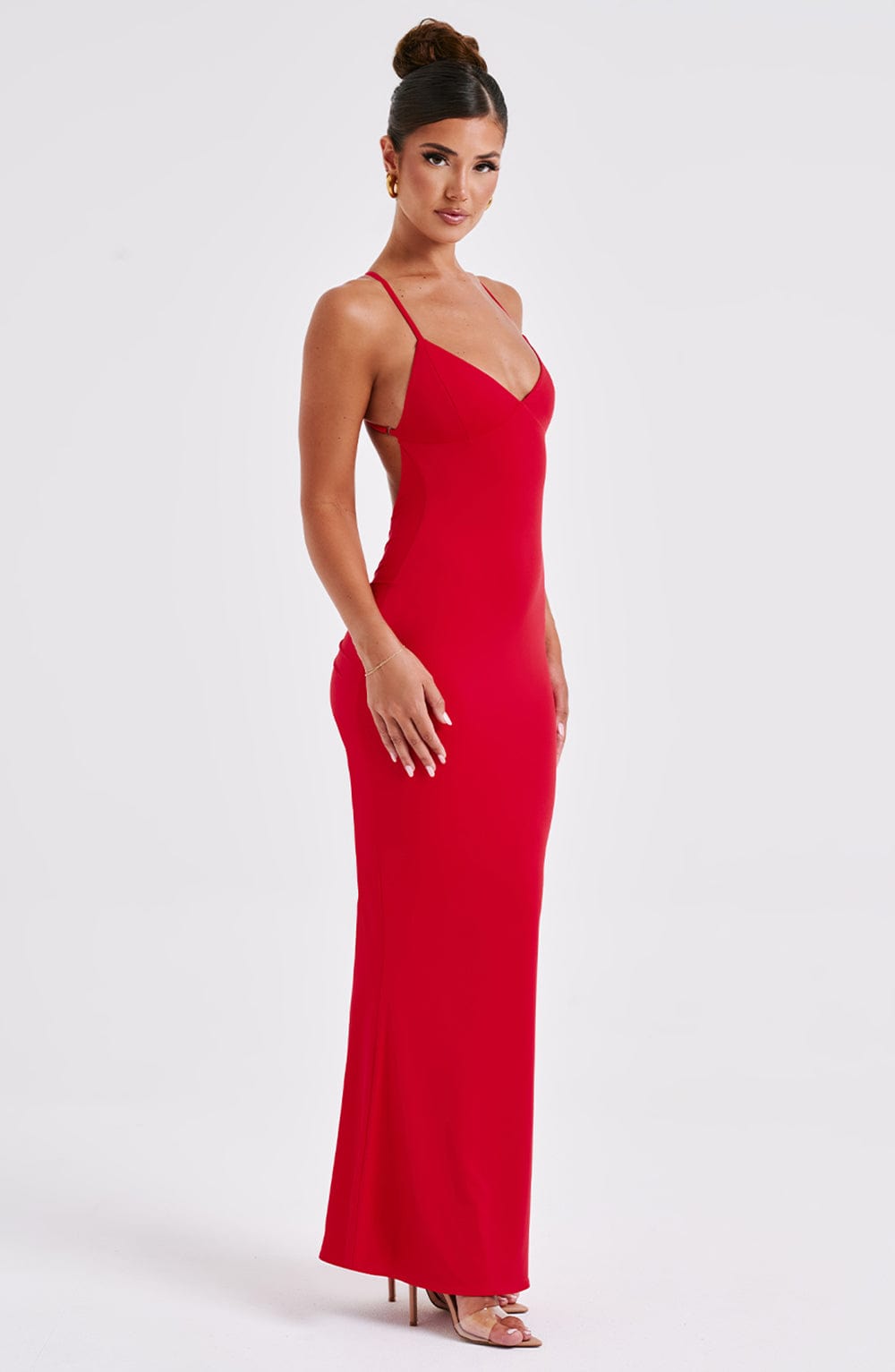 Zelda Maxi Dress - Red – Babyboo Fashion