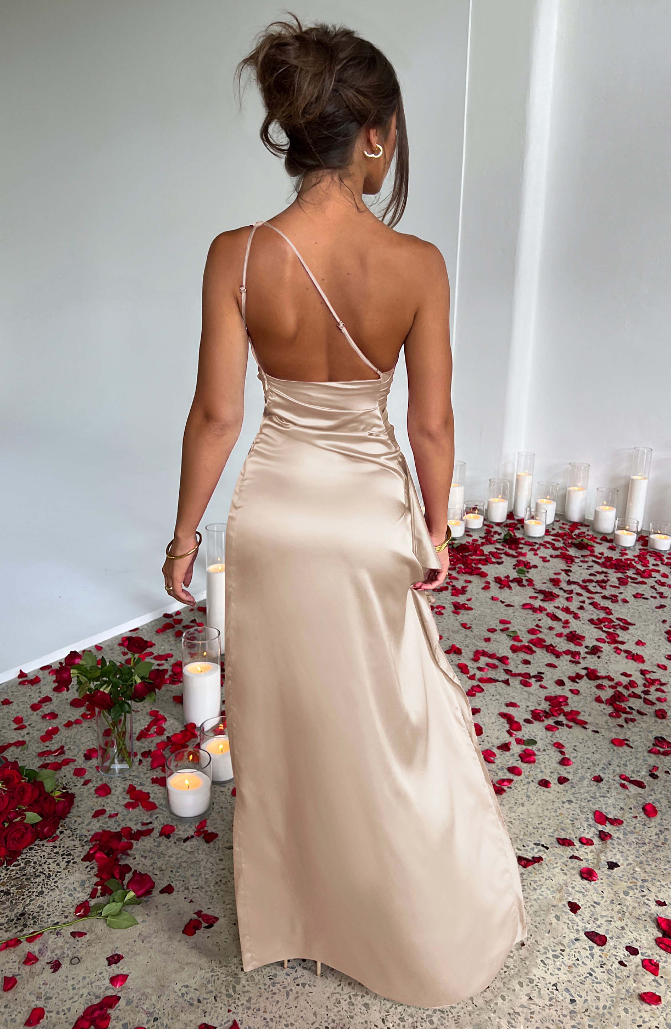 Ariel Maxi Dress - Champagne – Babyboo Fashion