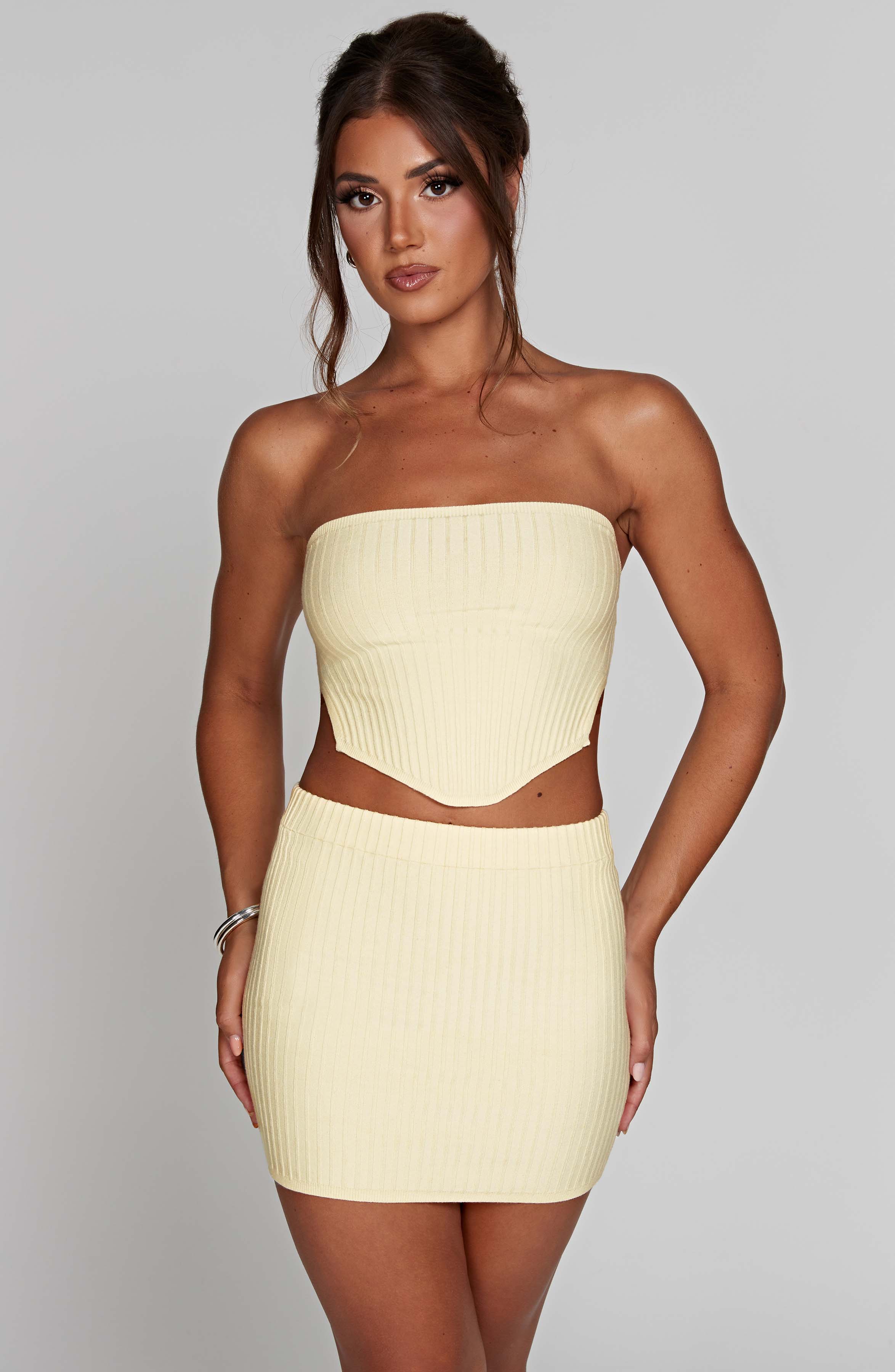 Jaz Mini Skirt - Lemon – Babyboo Fashion
